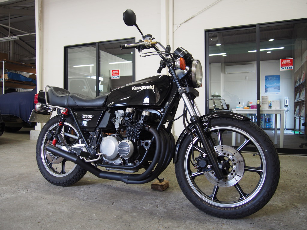 【成約済】GOOバイクに掲載中！KAWASAKI カワサキ Z550FX Z400FX仕様 1982年 セミ絞りアップハン ショート菅 RFYリアサス タックロールシート 400cc登録車 ...
